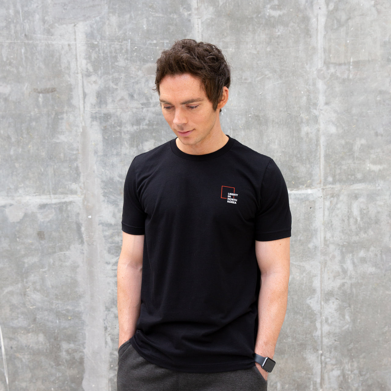 LiNK Logo (Off-Center) T-Shirt – Liberty in North Korea Shop